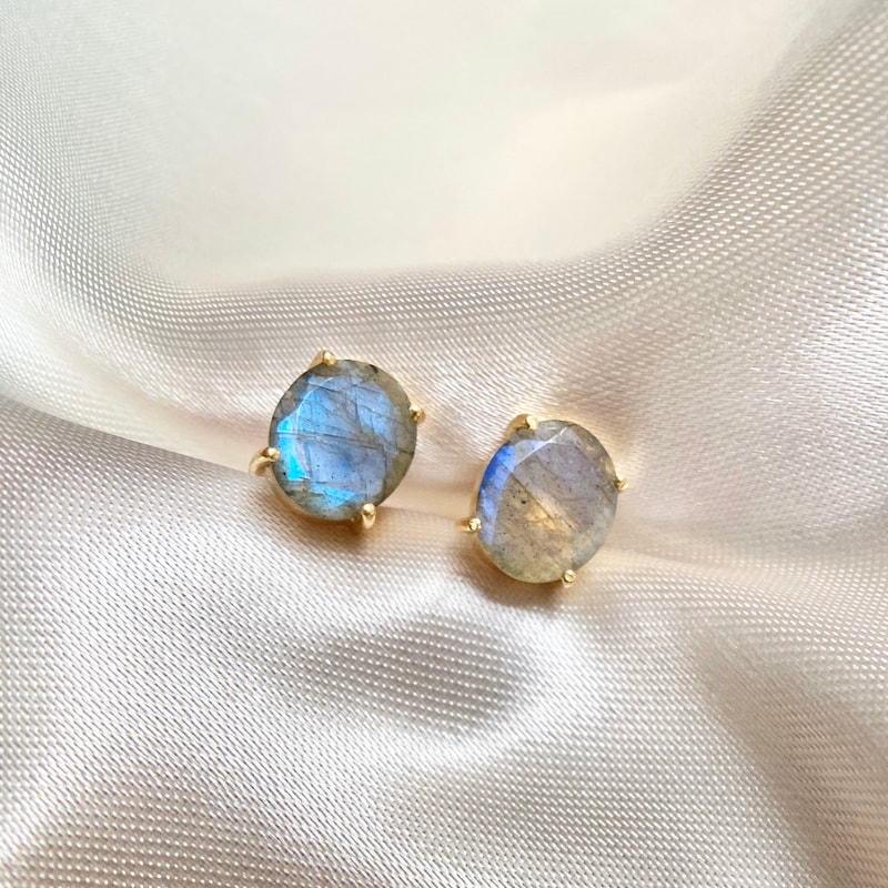 Labradorite Studs Stars - Etsy