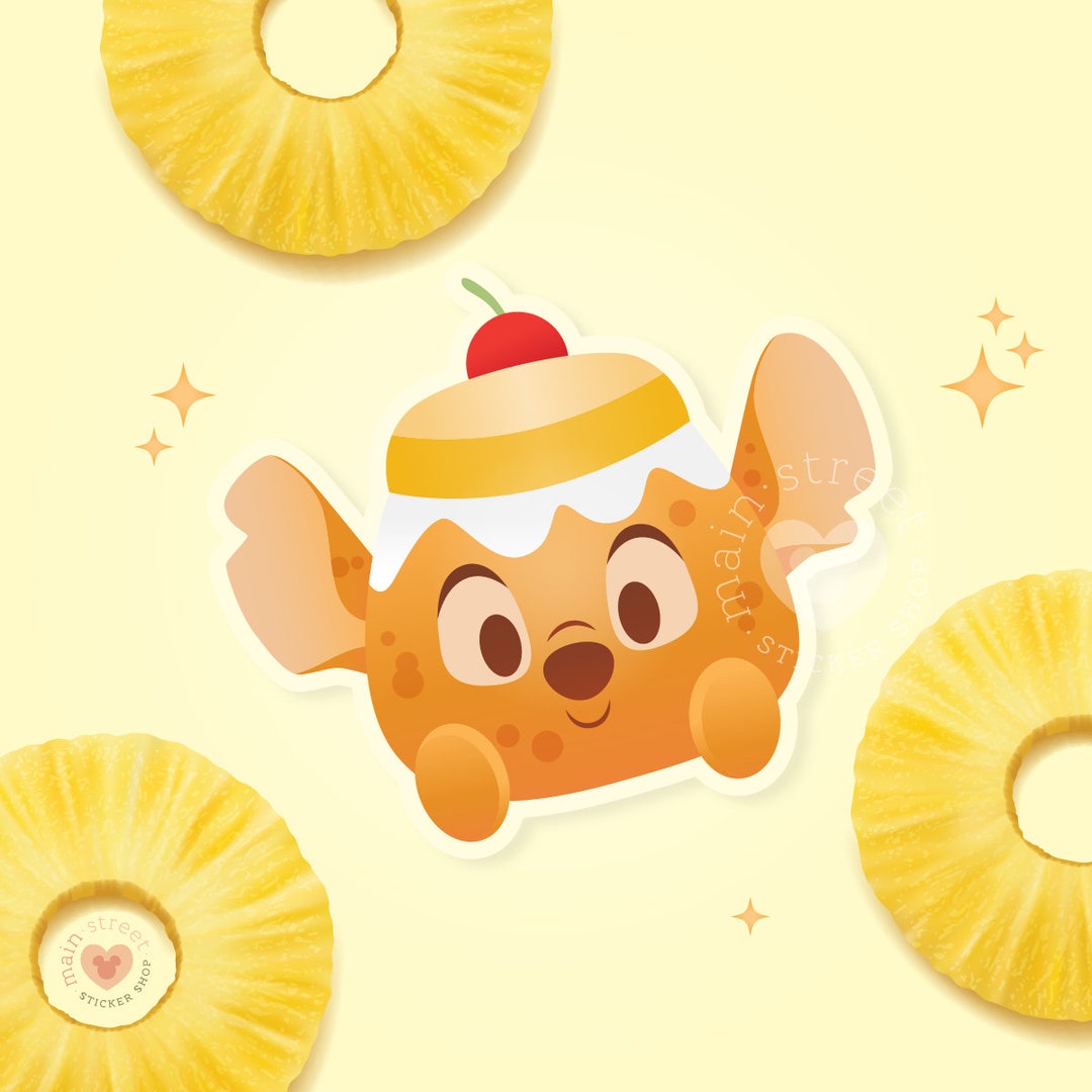 Pineapple Upside Down Cake Stitch Munchling Sticker 3” - Etsy