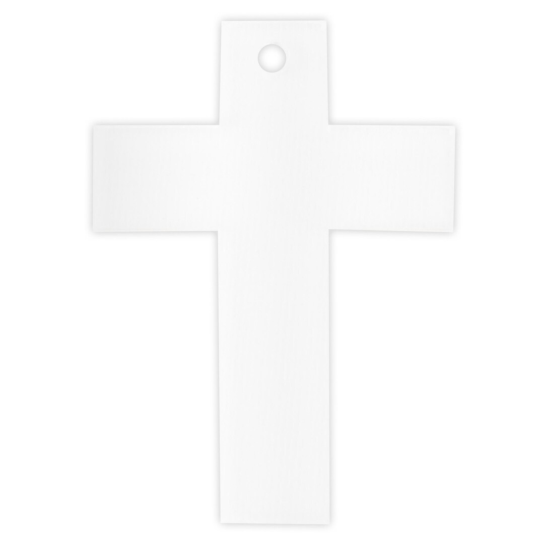 25 Blank Acrylic Crosses for Crafting Keychains, Badge Reels, Magnets ...