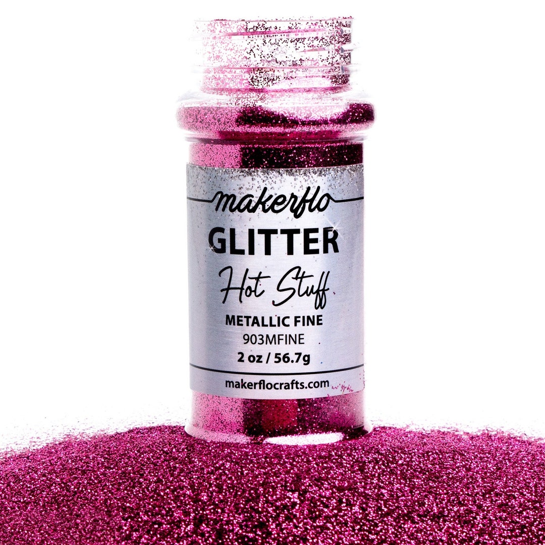 Metallic Fine Glitter Shape - Hot Stuff Packed in 2 Oz Bottle, High ...