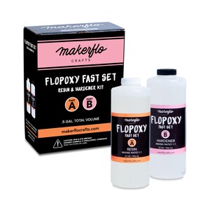 Flopoxy Fast Set Resin & Hardener Epoxy Kit, No Yellowing, No Bubbles ...