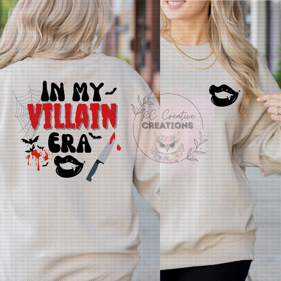 In My Villain Era, Villain, Halloween, Spooky, PNG File - Etsy