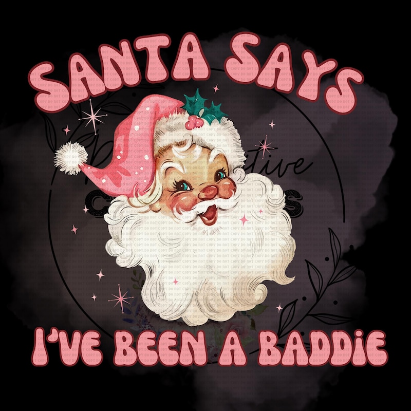 Baddie Santa - Etsy