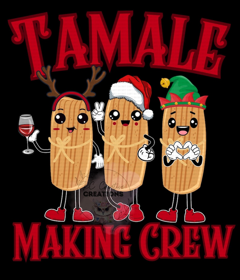 Tamale Making Crew, Tamales, Apron PNG, Christmas PNG, Holiday Season ...