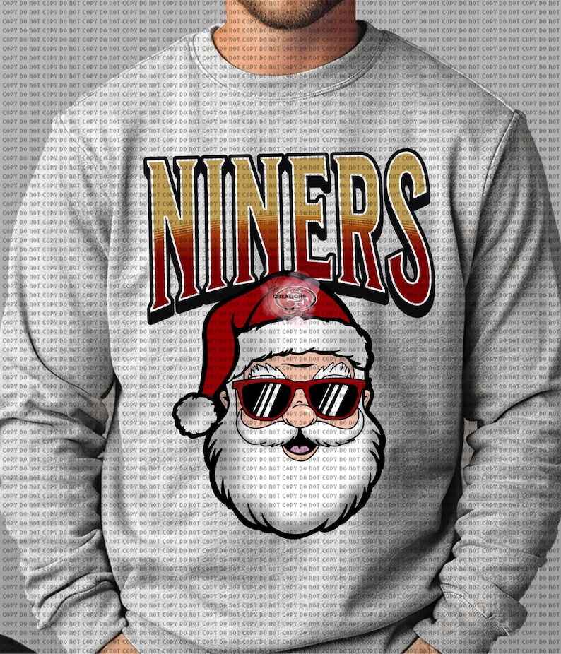 Santa, Football, Sports, Instant Download, San Francisco PNG File - Etsy