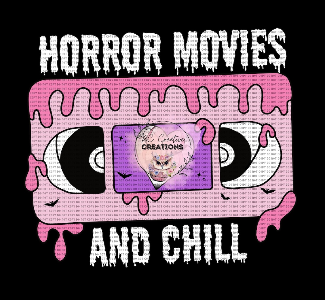 Horror Movies and Chill, Horror, Movies Halloween, BUNDLE, Spooky, PNG ...