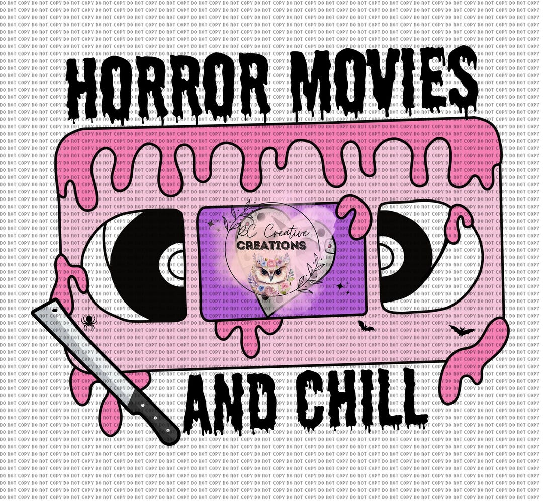 Horror Movies and Chill, Horror, Movies Halloween, BUNDLE, Spooky, PNG ...