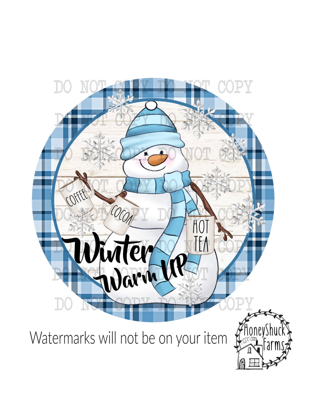 Snowman Sign Winter Wreath Sign Snowman Wreath Sign Round - Etsy