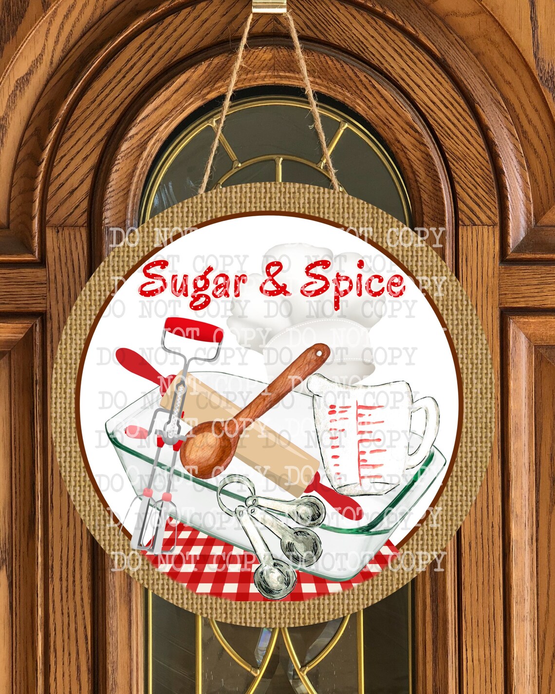 Baking Sign Bakery Sign Kitchen Sign Wreath Sign Round | Etsy