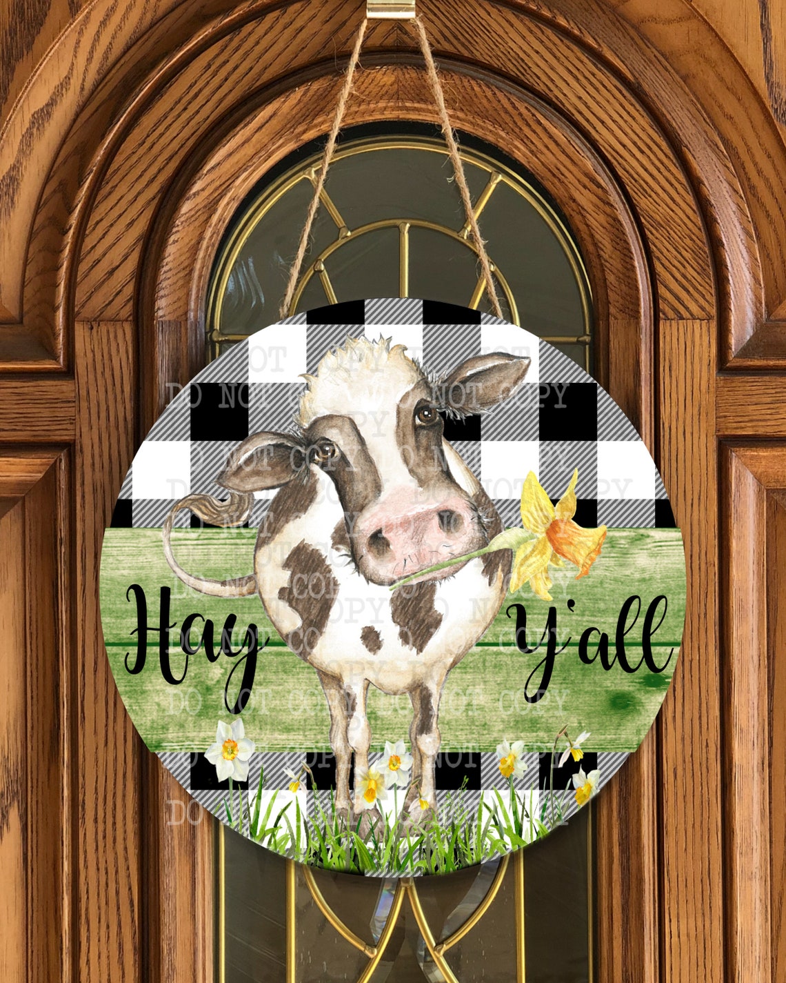 Cow Sign Hay Girl Hay Cow Front Door Signfarmhouse Sign - Etsy