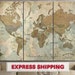 World Maps Canvas Large World Map Poster Large World Map Wall - Etsy
