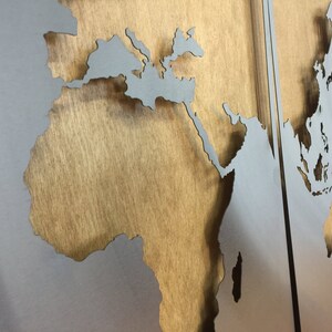 METAL Map of the World Adventure World Map Wall Art Metal - Etsy