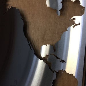 METAL Map of the World Adventure World Map Wall Art Metal - Etsy