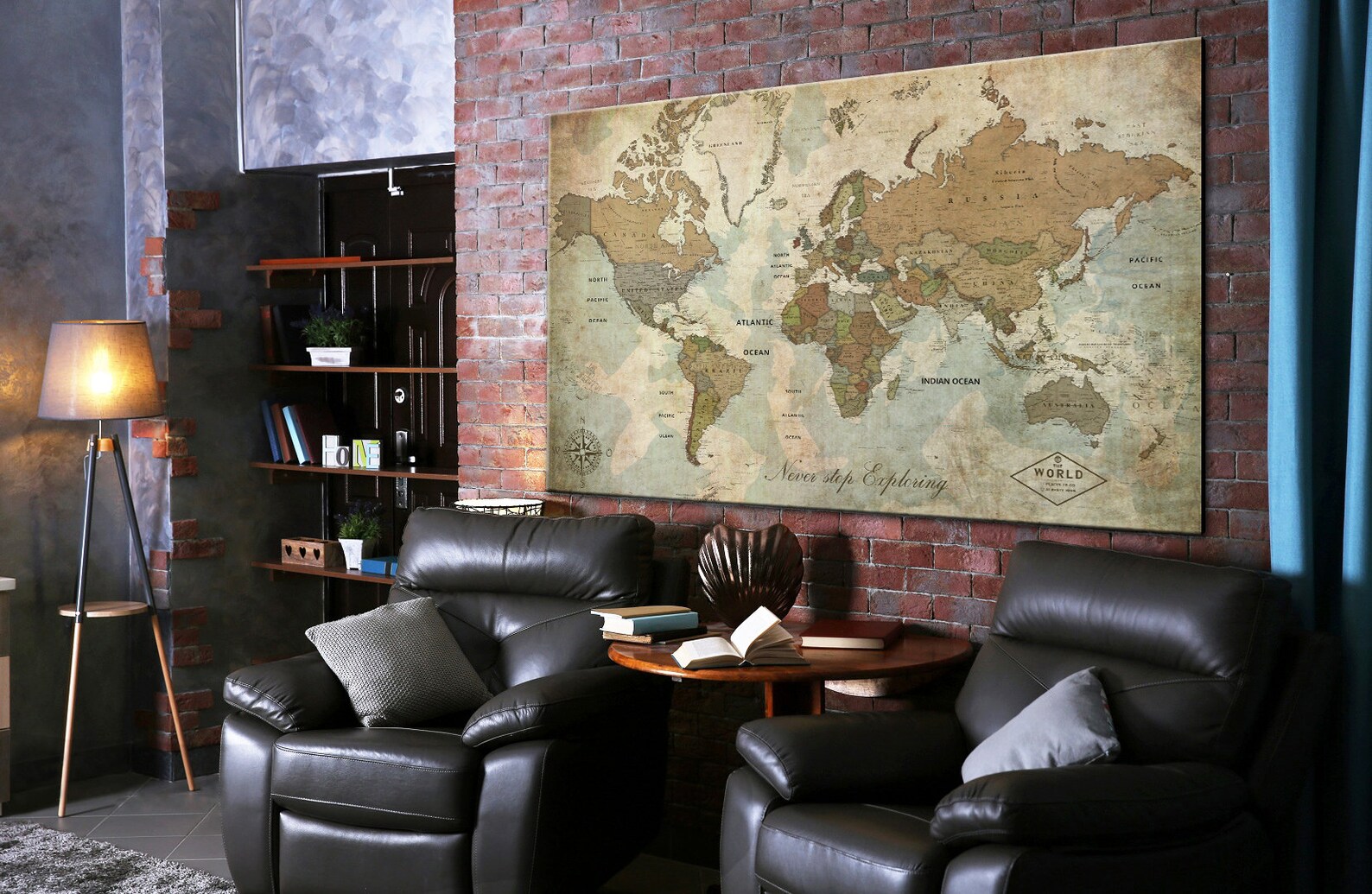wall travel map