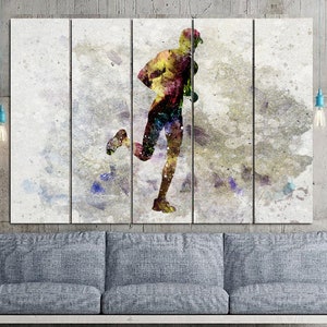 Runner Wall Art Abstract Sport Print Sprinter Wall Decor Art | Etsy