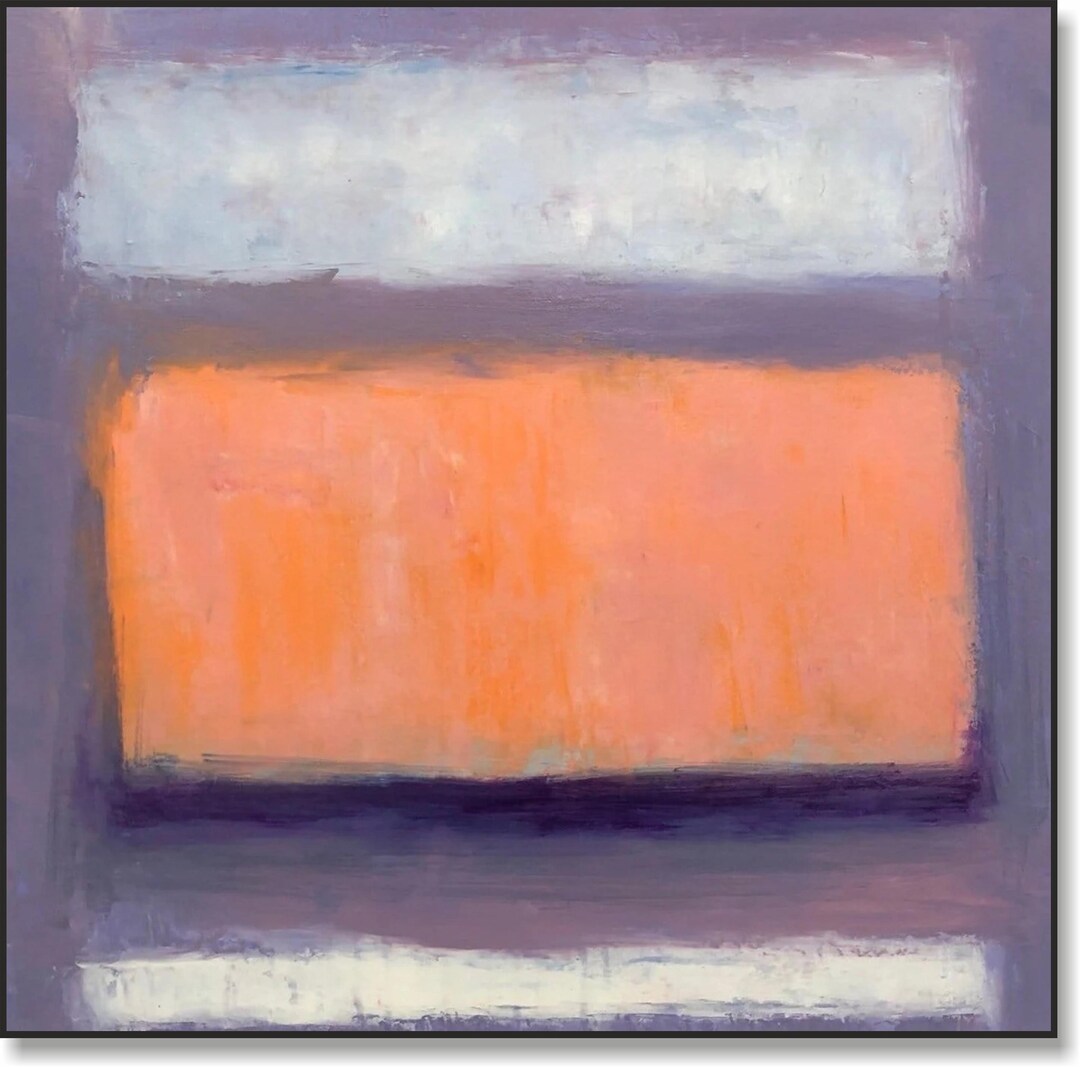 Abstract Color Field Painting Mark Rothko Style Artwork Canvas Painting ...