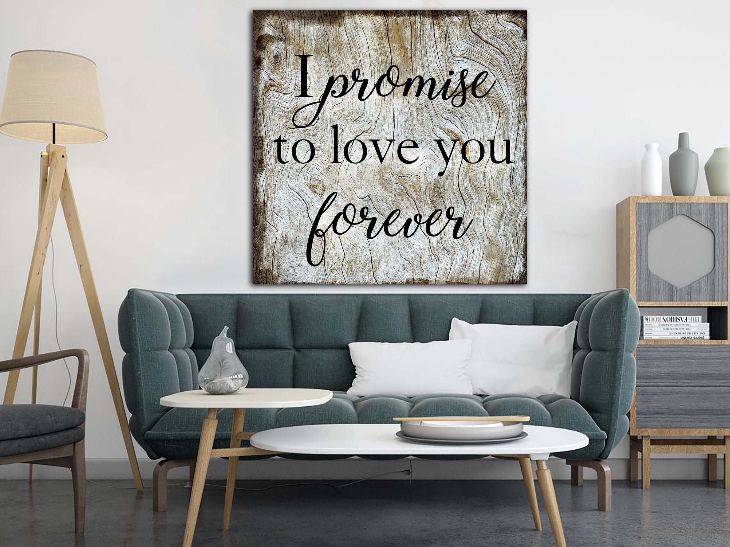 I Promise To Love You Forever Custom Sign Valentines Day | Etsy