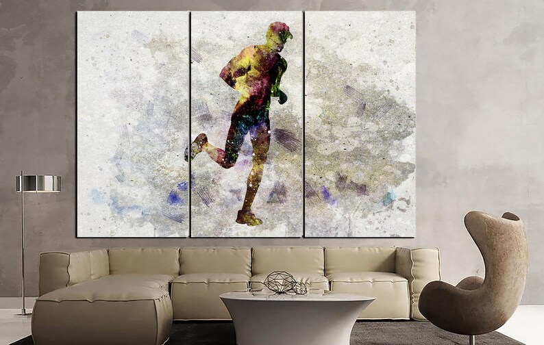 Runner Wall Art Abstract Sport Print Sprinter Wall Decor Art | Etsy