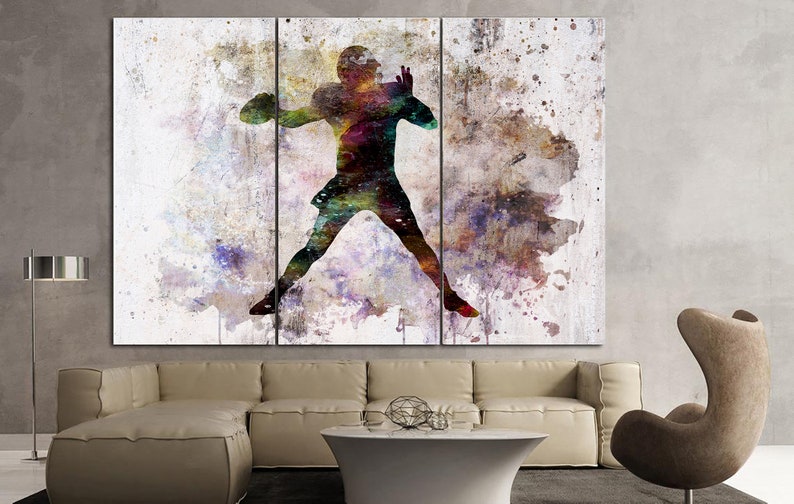Rugby Player Print Sport Art Abstract Rugby Player With Ball - Etsy
