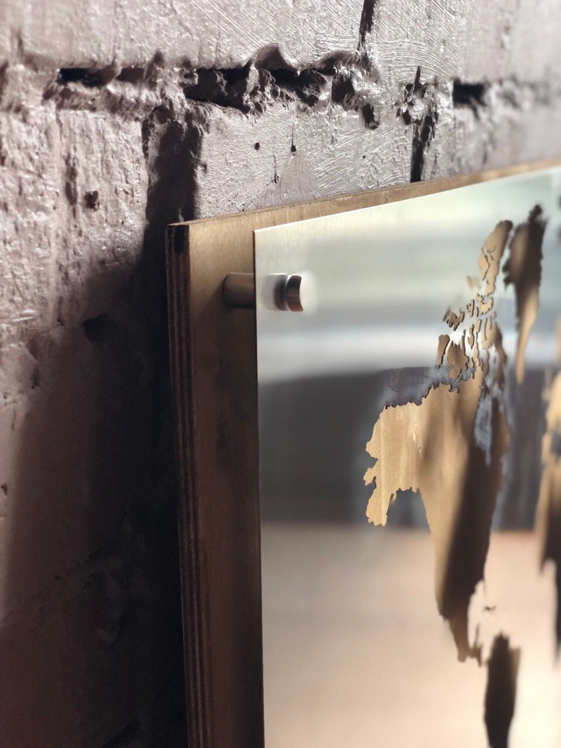 METAL Map of the World Adventure World Map Wall Art Metal | Etsy