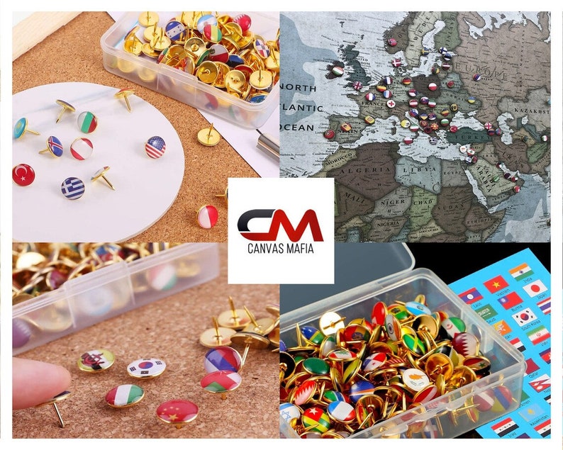 Large World Map Poster Antique Push Pin World Map Backdrop Old - Etsy