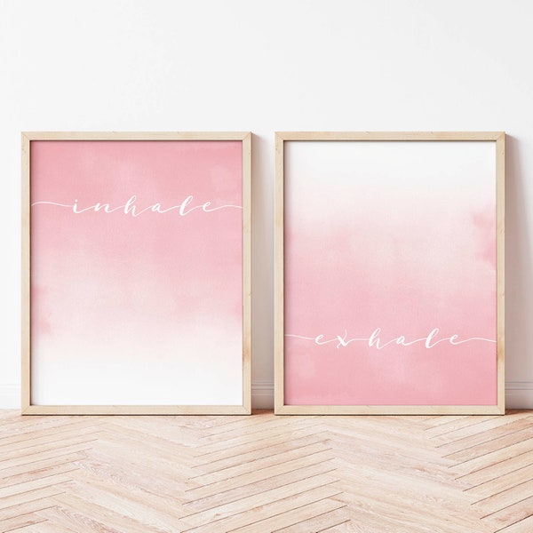 Inhale Exhale Poster - Etsy