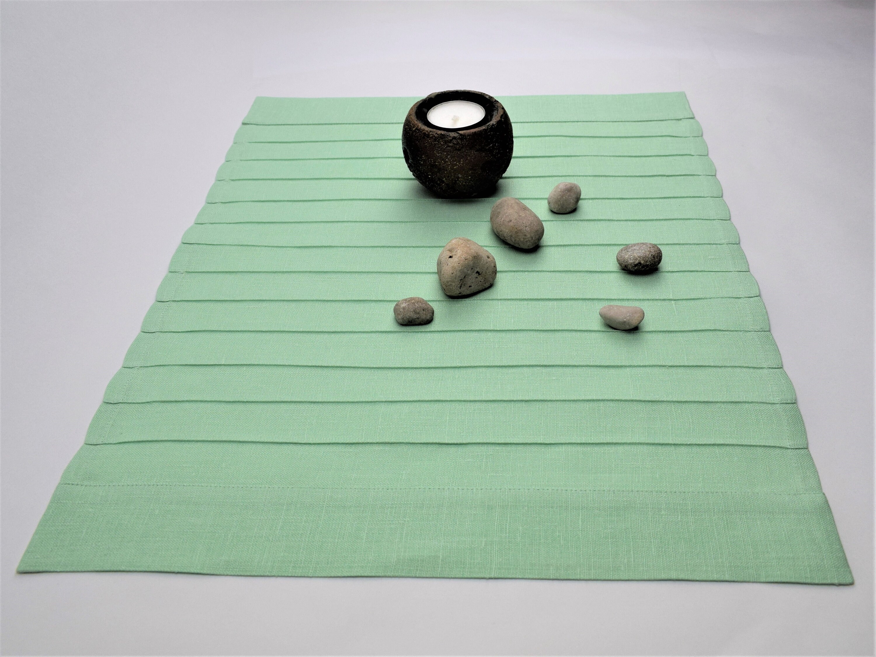 Linen Table Centerpiece Short Table Runner Kitchen Table - Etsy