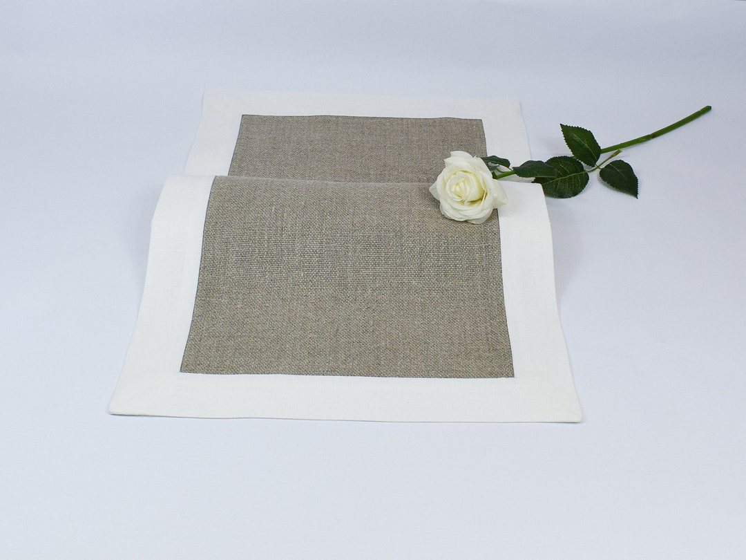 Table Centerpiece Linen Short Modern Table Runner Clst-2p-des5-r-2c - Etsy