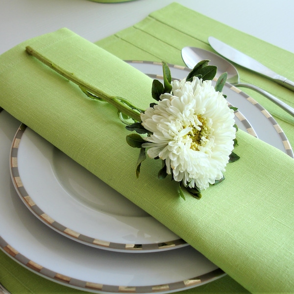 Chartreuse Napkins - Etsy