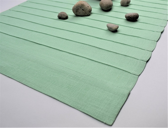 Linen Table Centerpiece Short Table Runner Kitchen Table | Etsy