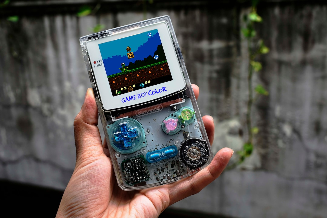 Retro Pixel IPS Q5 Game Boy Color Nintendo GBC Plus Extra Mods Diamond ...