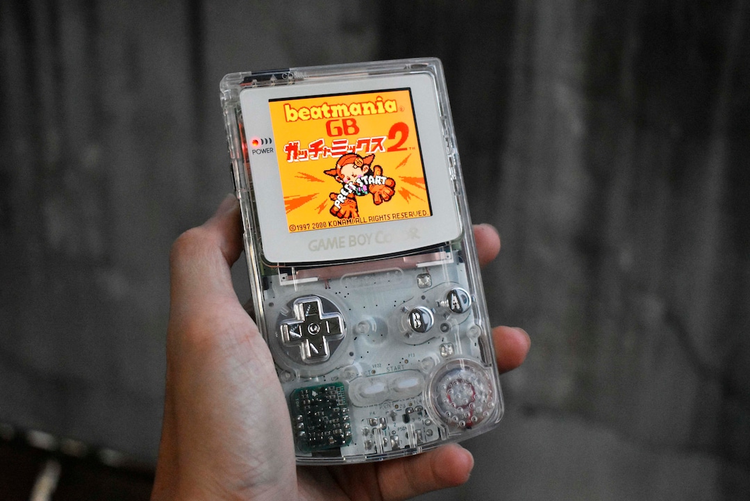 Retro Pixel IPS Q5 Game Boy Color Nintendo GBC Plus Extra Mods Crystal ...