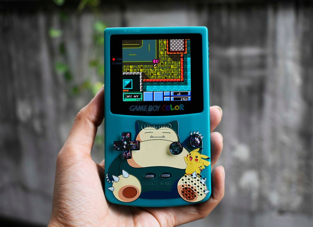 Retro Pixel IPS Q5 Game Boy Color Nintendo GBC Plus Extra Mods Snolax ...