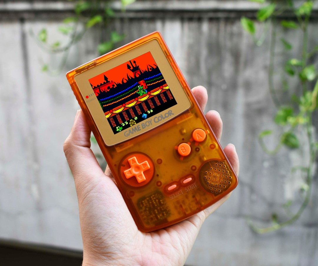 Retro Pixel IPS Q5 Game Boy Color Nintendo GBC Plus Extra Mods Clear ...