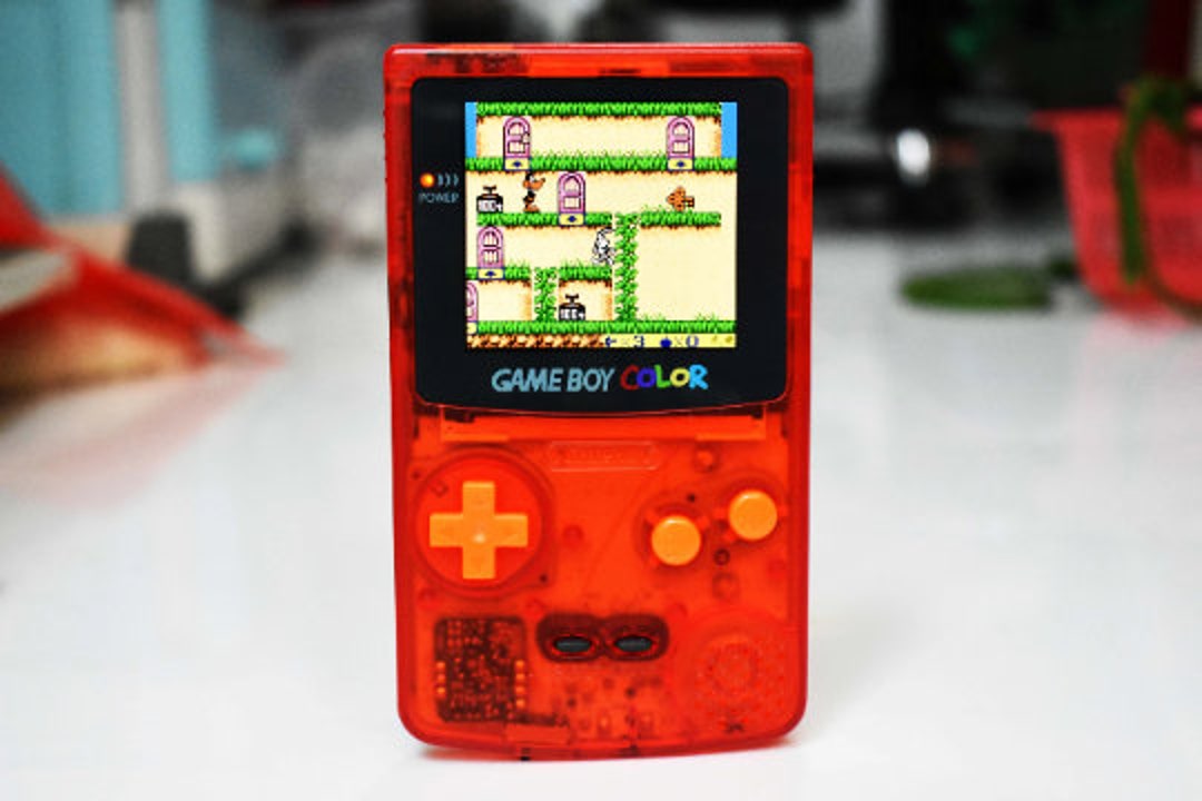 Retro Pixel IPS Q5 Game Boy Color Nintendo GBC Plus Extra Mods Clear ...