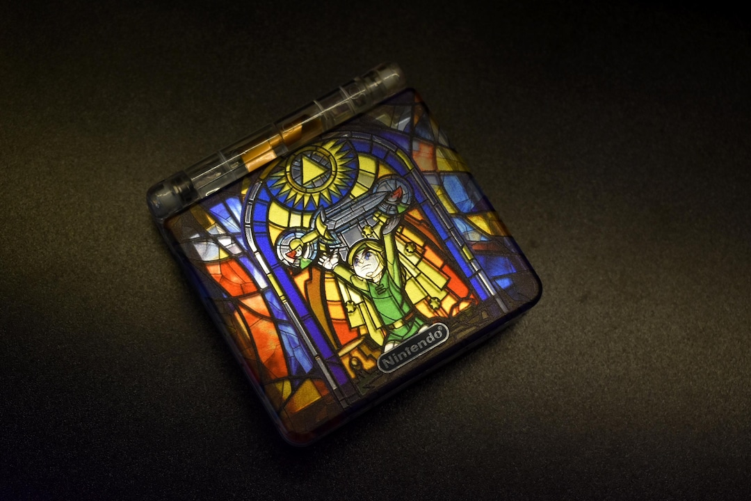 Backlit IPS Gbasp Nintendo Gameboy Advance SP Mirror Clear Shell ...