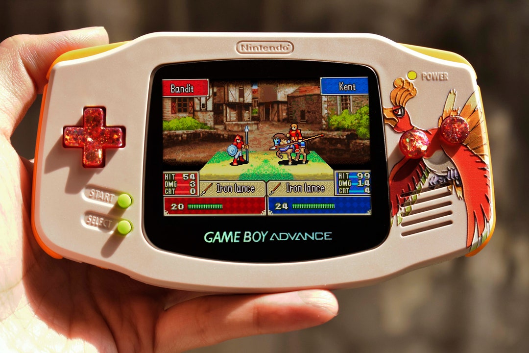 Extra Mods and IPS Backlit LCD GBA Mod Nintendo Gameboy Advance Ho-oh ...
