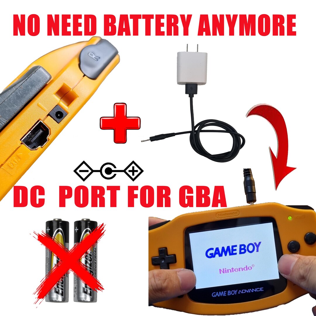 Service DC Port Mod for Gameboy Advance No Use Battery - Etsy
