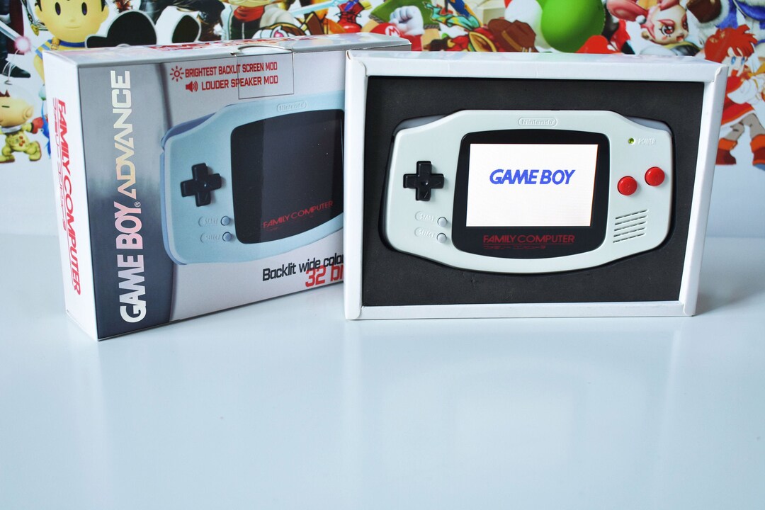 Extra Mods and IPS Backlit LCD GBA Mod Nintendo Gameboy Advance Nes ...