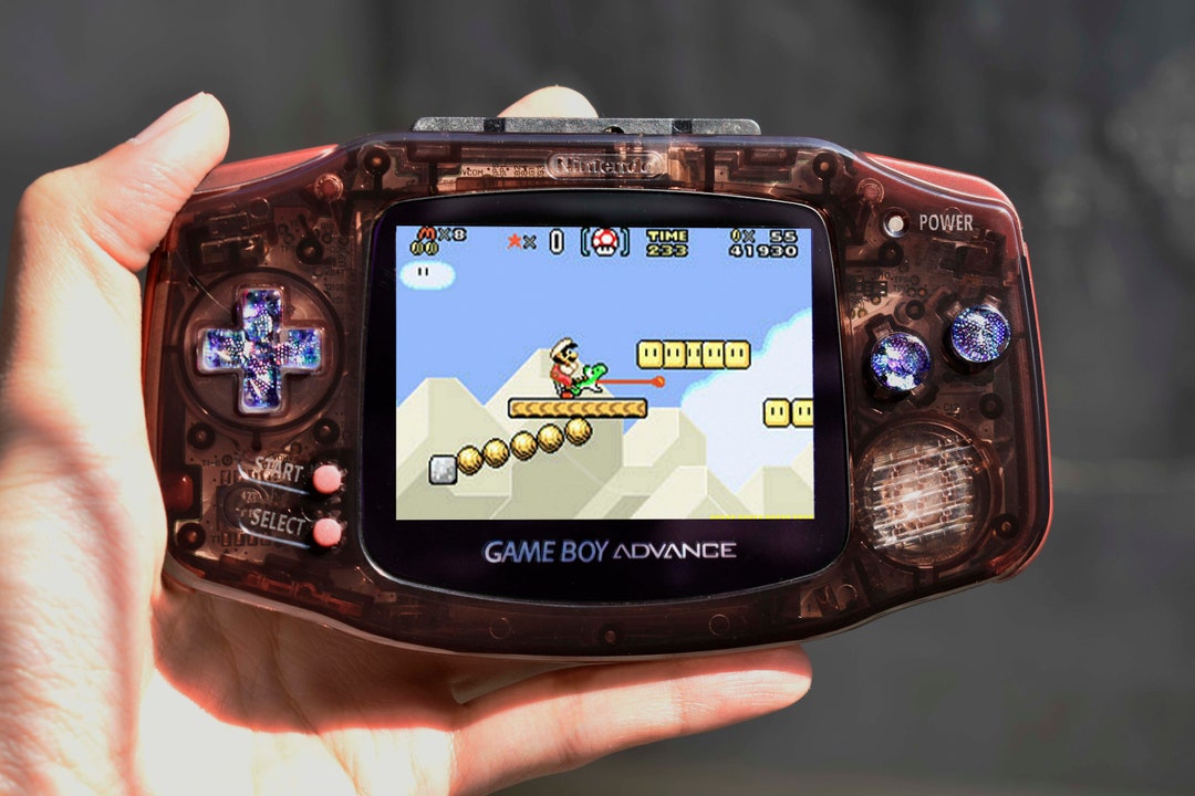 Extra Mods and IPS Backlit LCD GBA Mod Nintendo Gameboy Advance Crystal ...