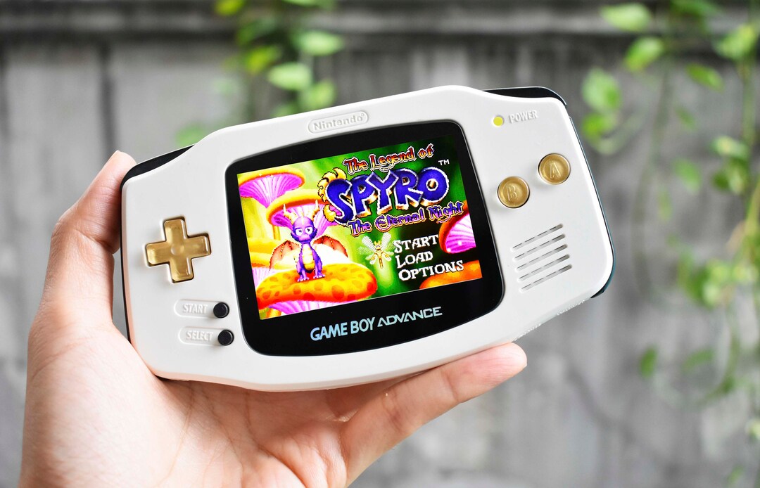 Extra Mods and IPS Backlit LCD GBA Mod Nintendo Gameboy Advance Cream ...