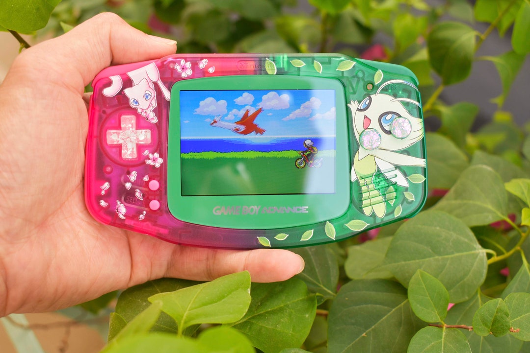 Extra Mods and IPS Backlit LCD GBA Mod Nintendo Gameboy Advance Celebi ...