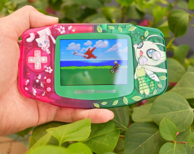 Extra Mods and IPS Backlit LCD GBA Mod Nintendo Gameboy Advance Celebi ...