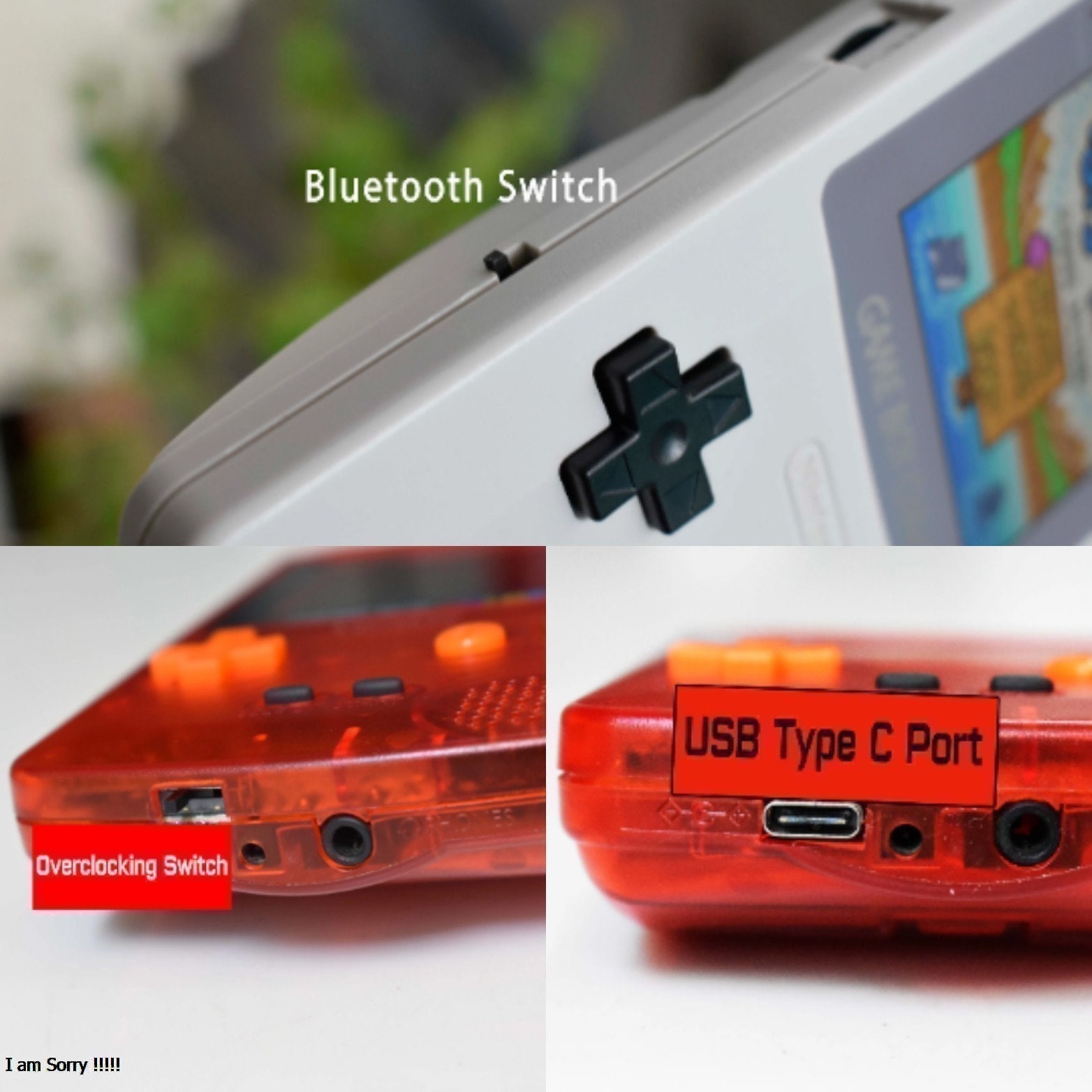 Funnyplaying Retro Pixel IPS Q5 Game Boy Color With Laminated - Etsy