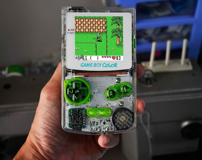 Retro Pixel IPS Q5 Game Boy Color Nintendo GBC Plus Extra Mods Crystal ...