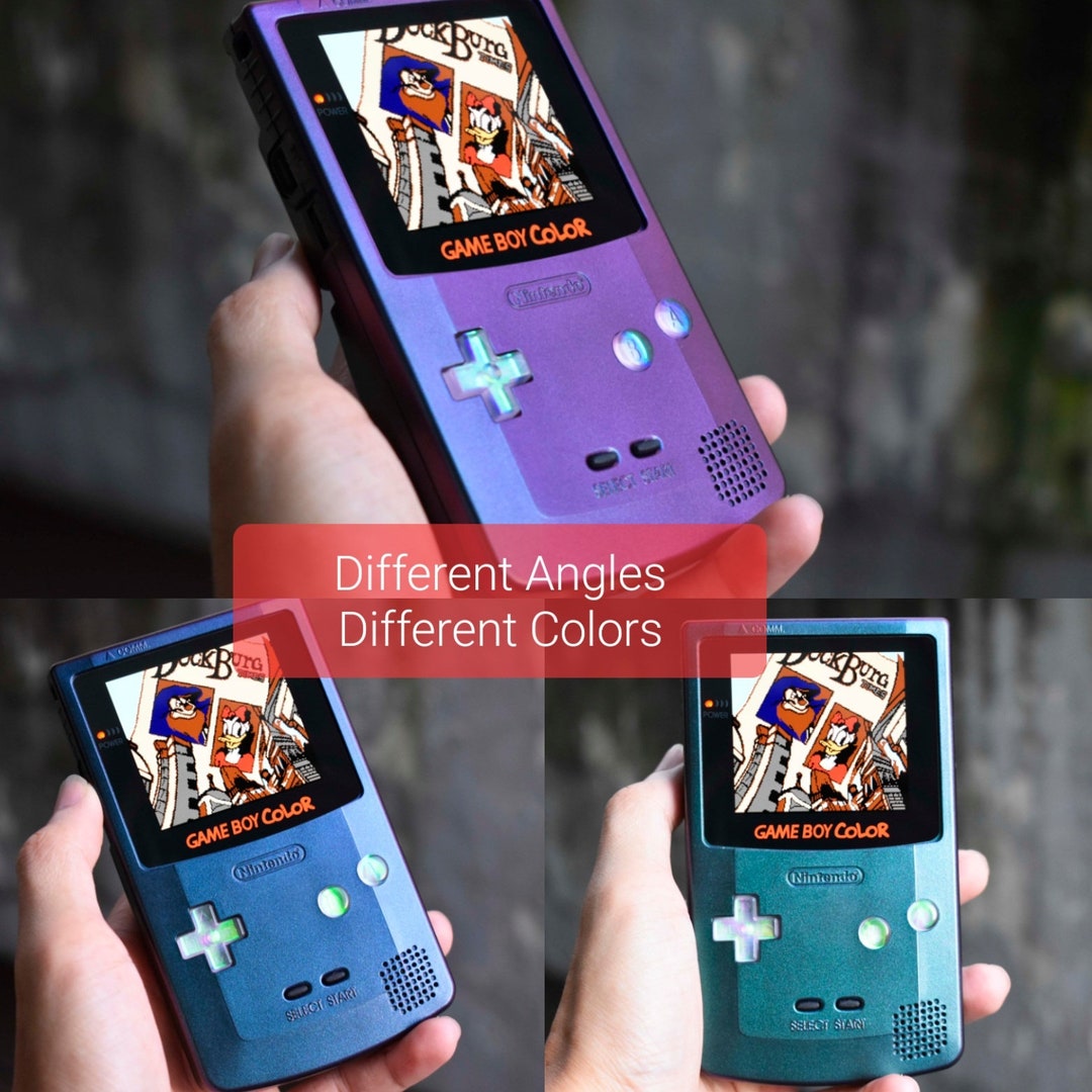 Retro Pixel IPS Q5 Game Boy Color Nintendo GBC Plus Extra Mods - Etsy ...