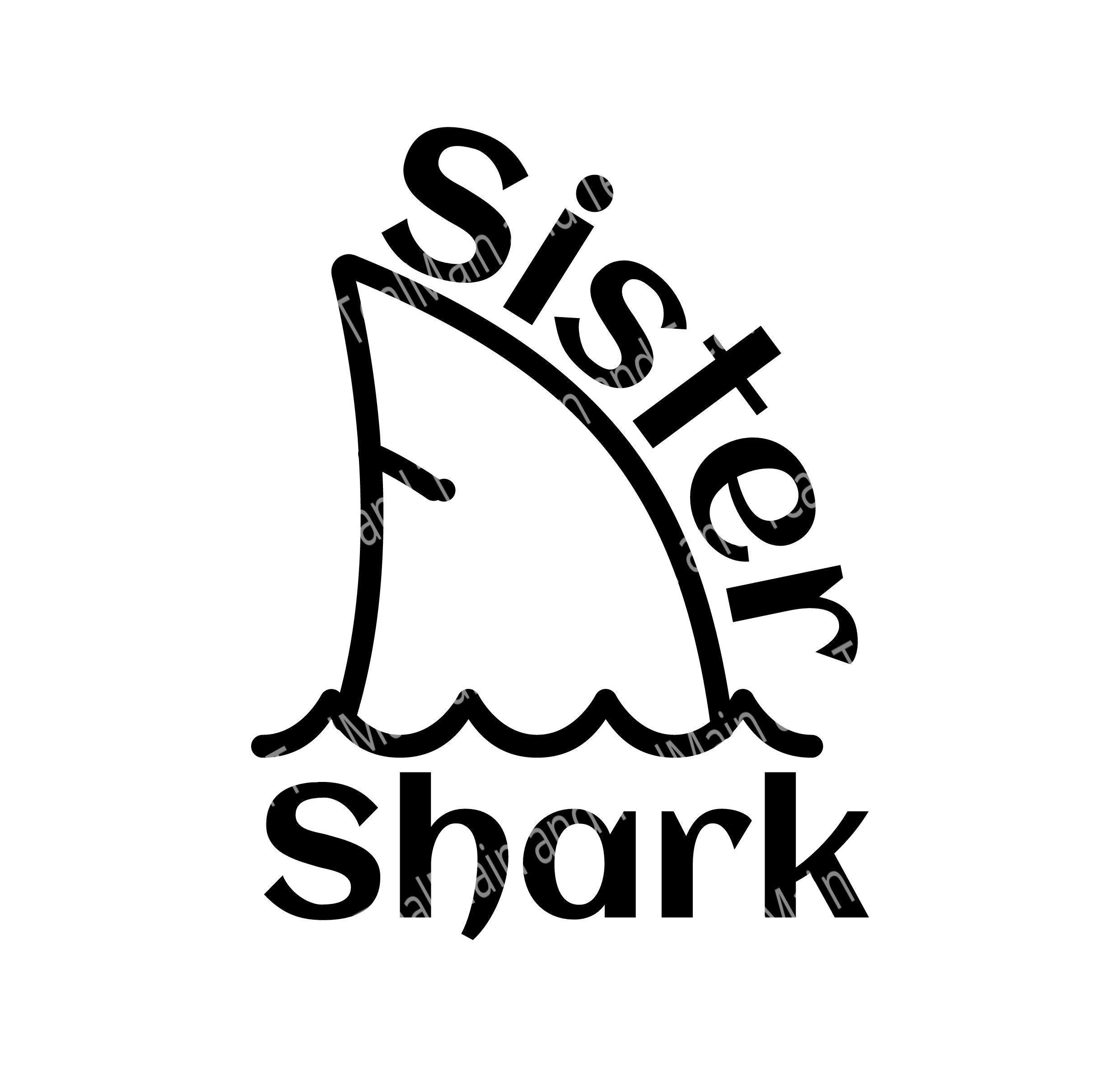 Baby Shark SVG, Sister Shark, Brother Shark, Mommy Shark, Daddy Shark ...