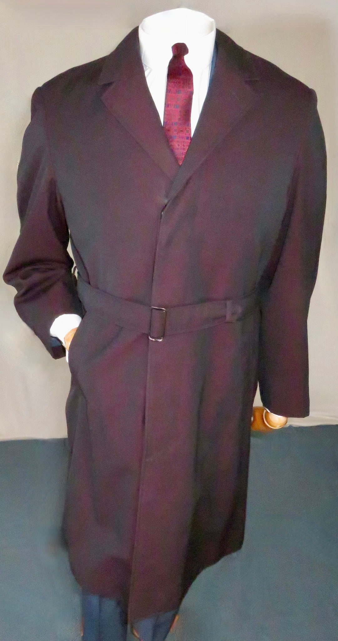 Unworn Original Early to Mid 60's Italian Iridescent Burgundy to Black ...