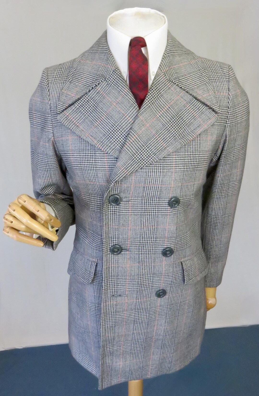 Sharp Early 70's C'n'a Suedehead Look Shorty Light Weight Wool Mixture ...