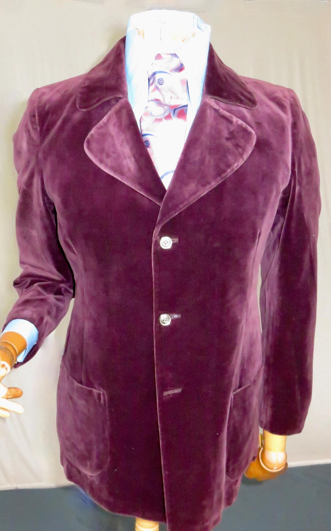 RESERVED: Dandy Peter Brown Groovy Cotton Velvet XL Original 60's ...